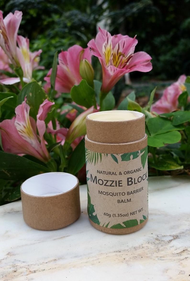 MOZZIE BLOCK Mosquito Barrier Balm - Natural & Organic - Palm Oil Free ...